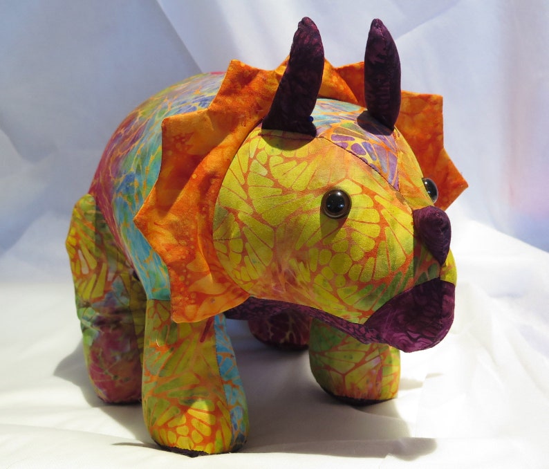 Triceratops Dinosaur Sewing Pattern PDF INSTANT DOWNLOAD - Etsy
