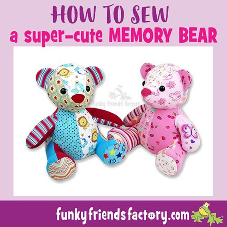 Melody MEMORY BEAR Pattern PDF - Etsy UK