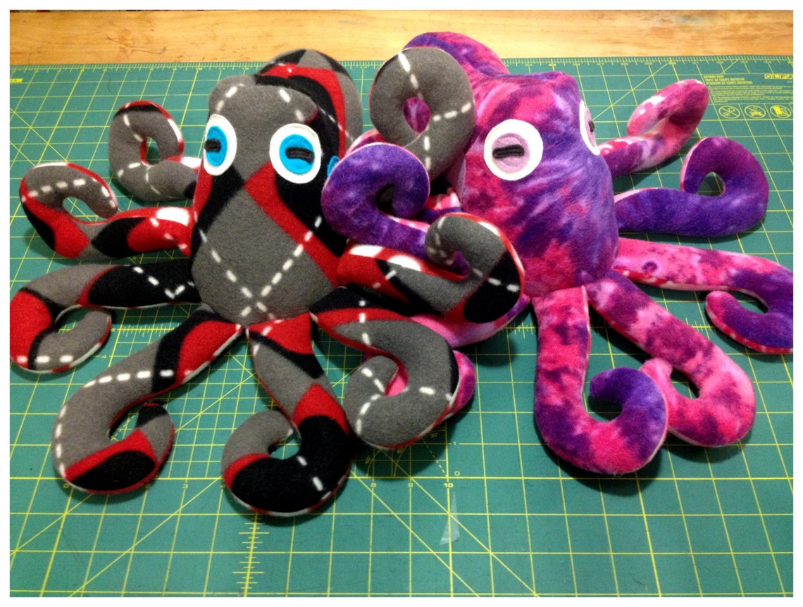 Ozzie Octopus Plushie PDF Pattern INSTANT DOWNLOAD - Etsy