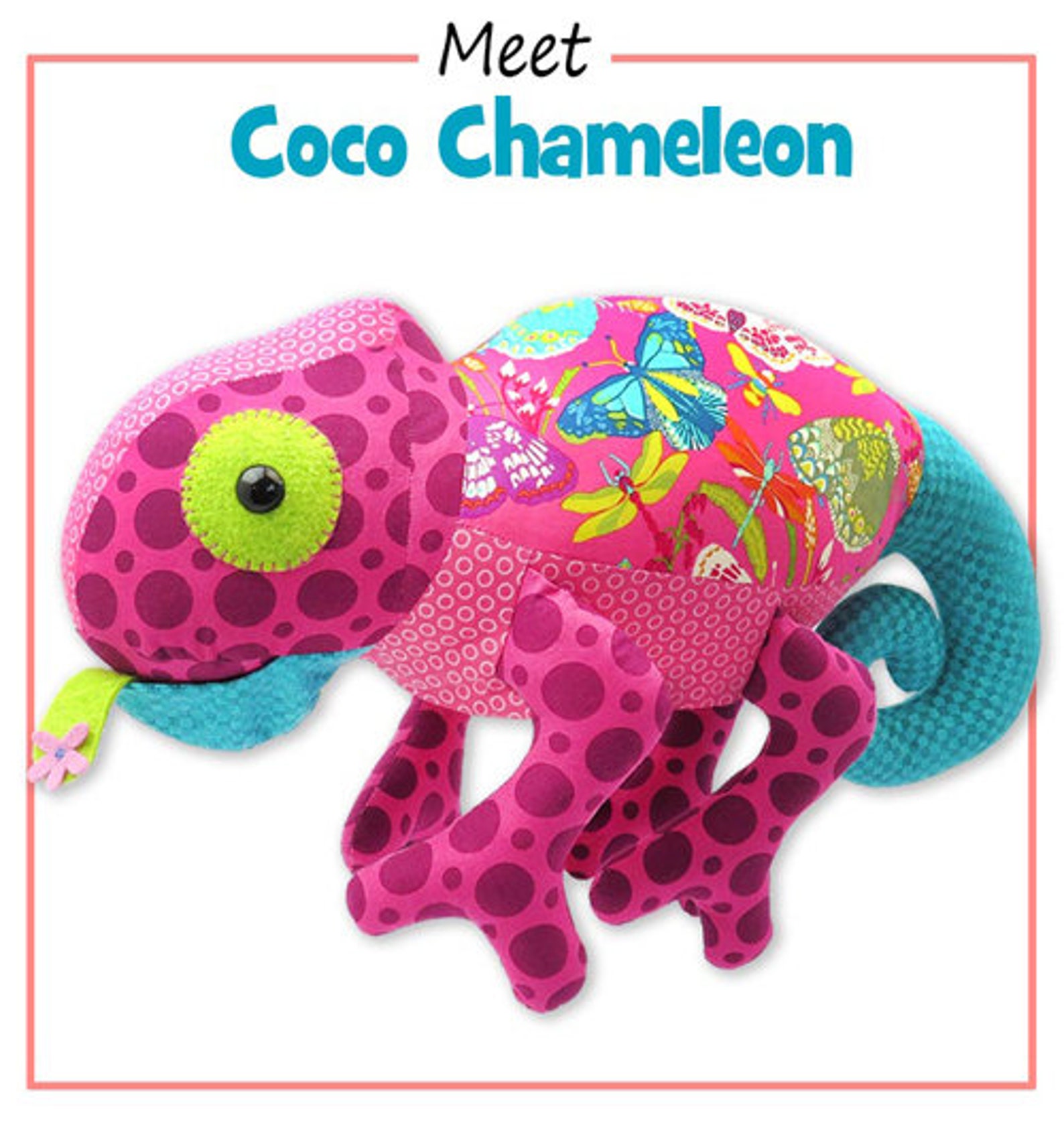 Chameleon Sewing Pattern PDF - Etsy