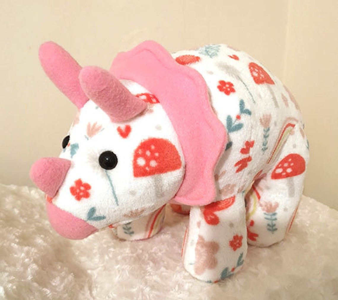Triceratops Dinosaur Sewing Pattern PDF INSTANT DOWNLOAD - Etsy España