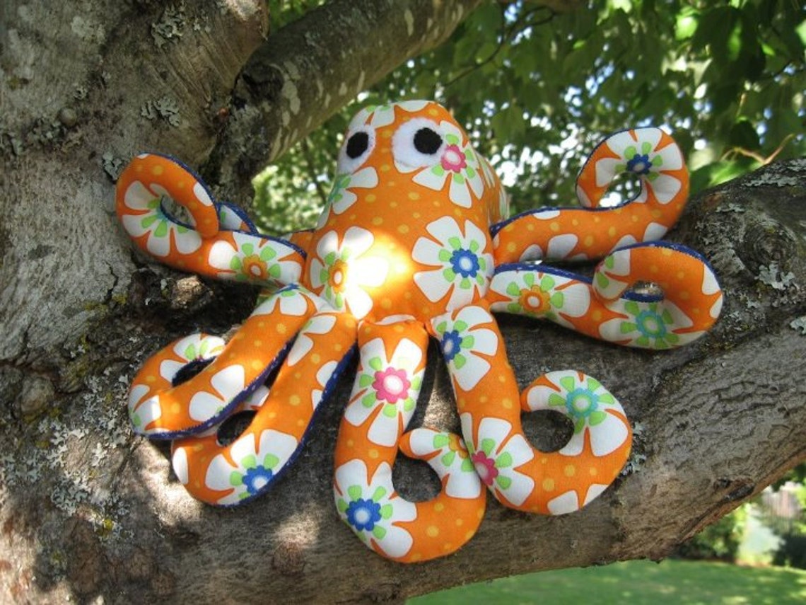 Ozzie Octopus Plushie PDF Pattern INSTANT DOWNLOAD - Etsy