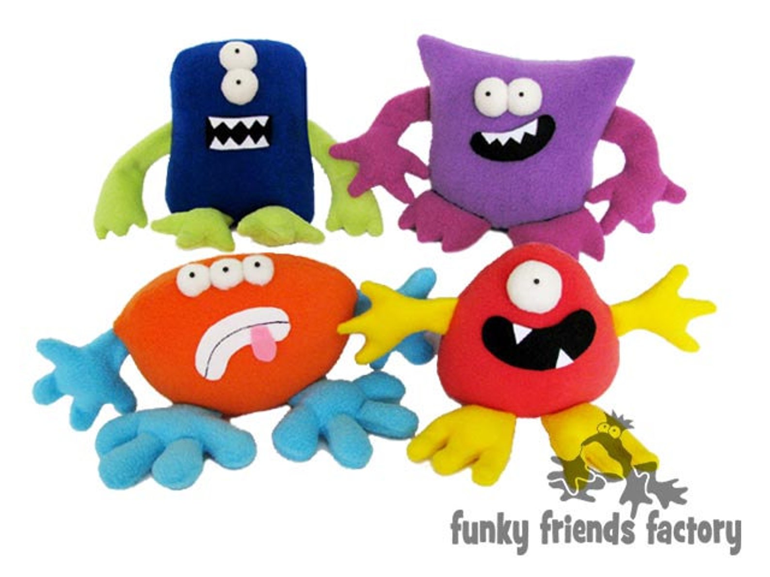 Monsters Mix and Match Plushies Easy Pattern PDF INSTANT - Etsy