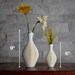 Wave Vase for Flowers, 3D Printed Vase for Fresh or Dried Flowers and ...
