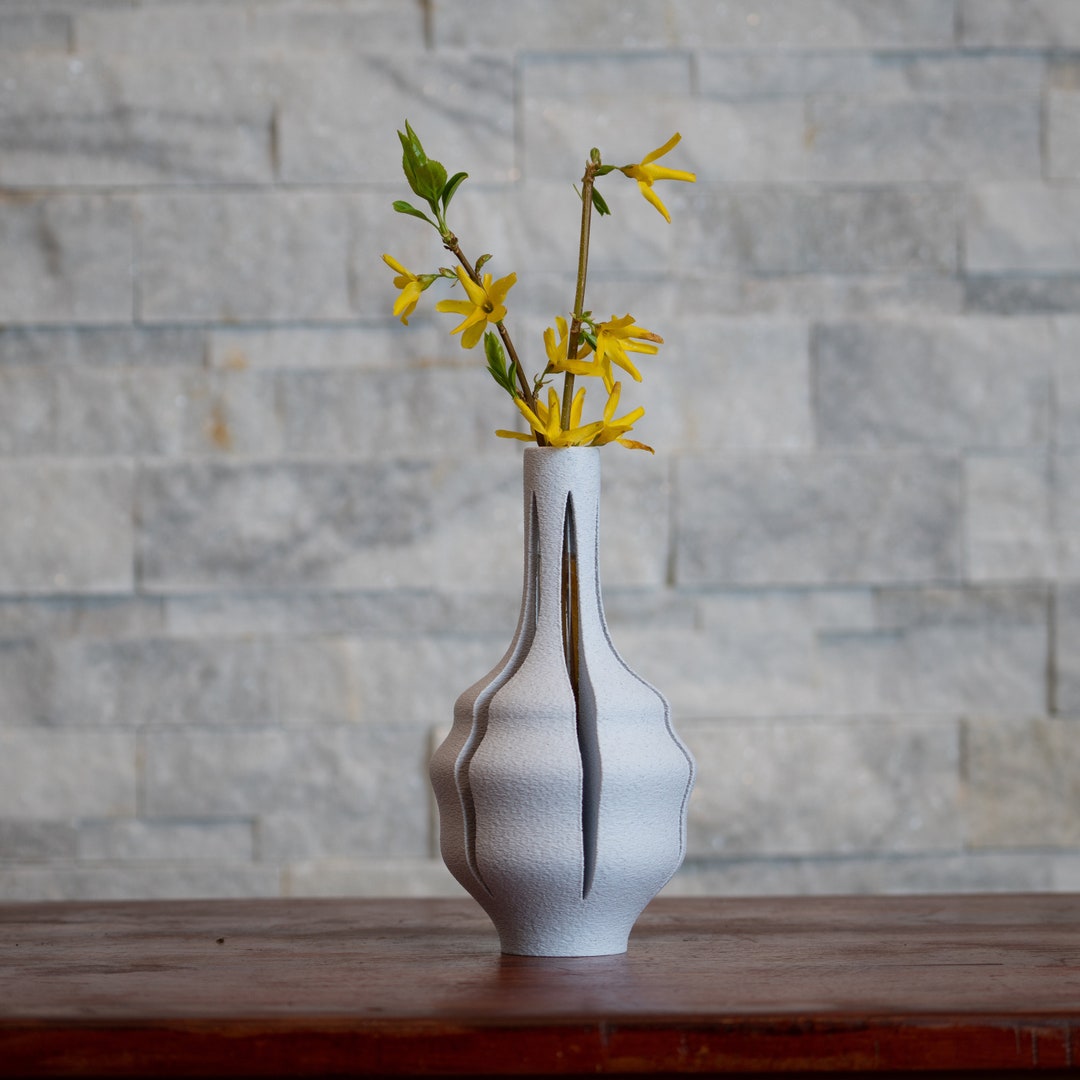 Wave Vase for Flowers, 3D Printed Vase for Modern Home Decor Gift ...