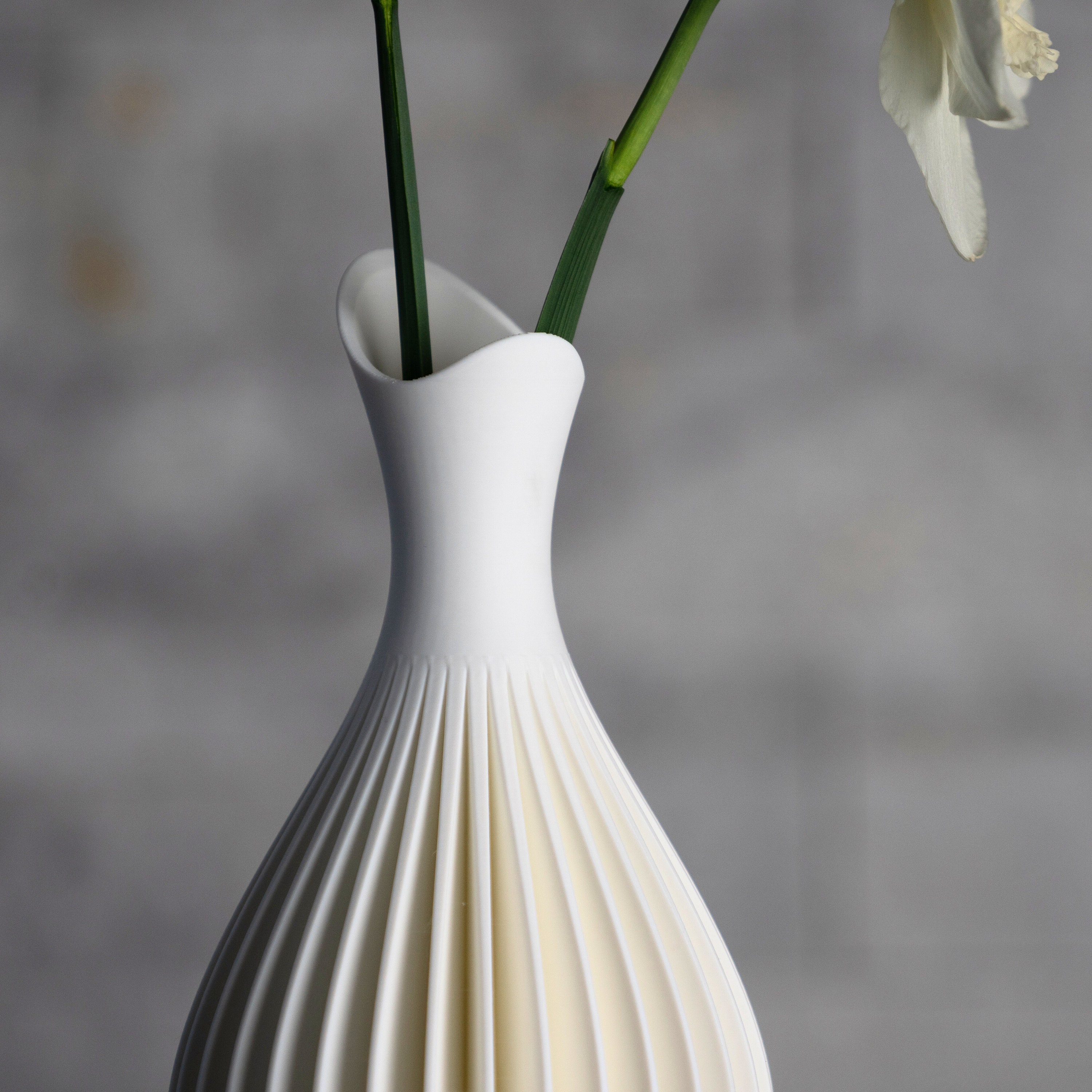 Wave Vase for Flowers, 3D Printed Vase for Fresh or Dried Flowers and ...