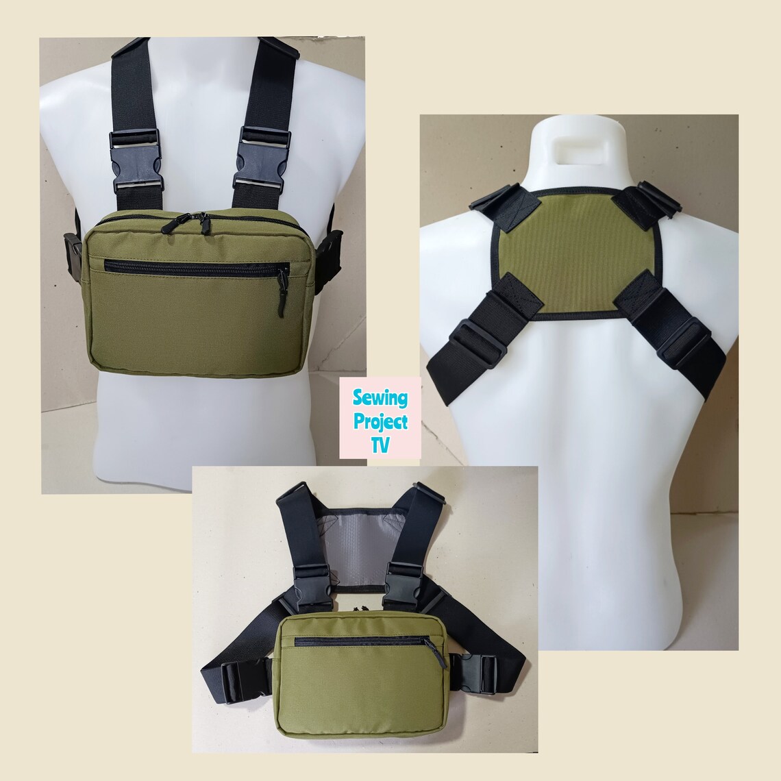 Chestbag PDF Sewing Pattern Chest Rig Bag - Etsy Canada