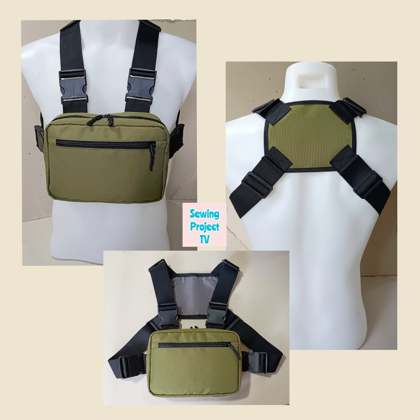 Chestbag PDF Sewing Pattern Chest Rig Bag Digital Files - Etsy