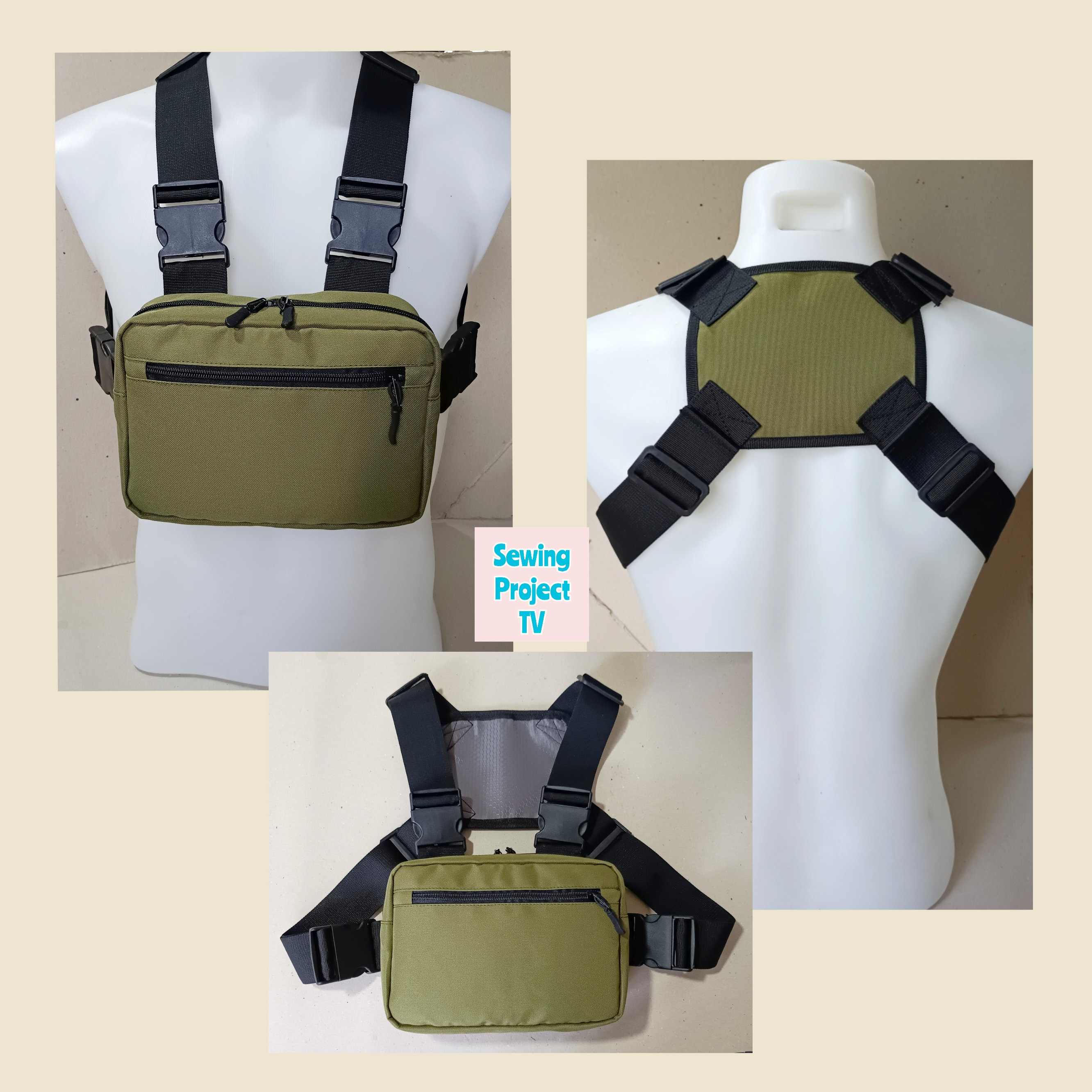 Chestbag PDF Sewing Pattern Chest Rig Bag Digital Files - Etsy