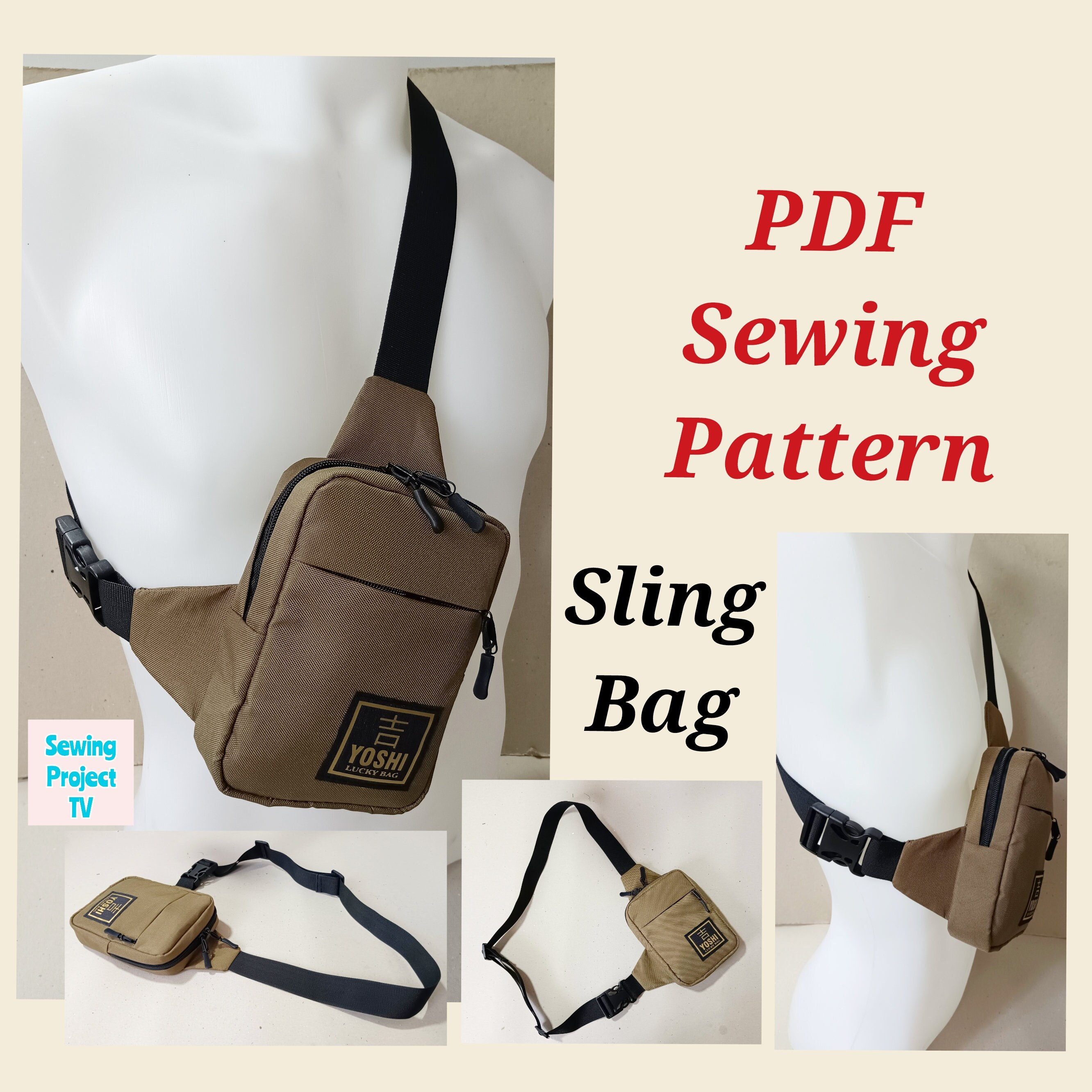 Sling Bag PDF Sewing Pattern Digital Pattern Instant Download - Etsy