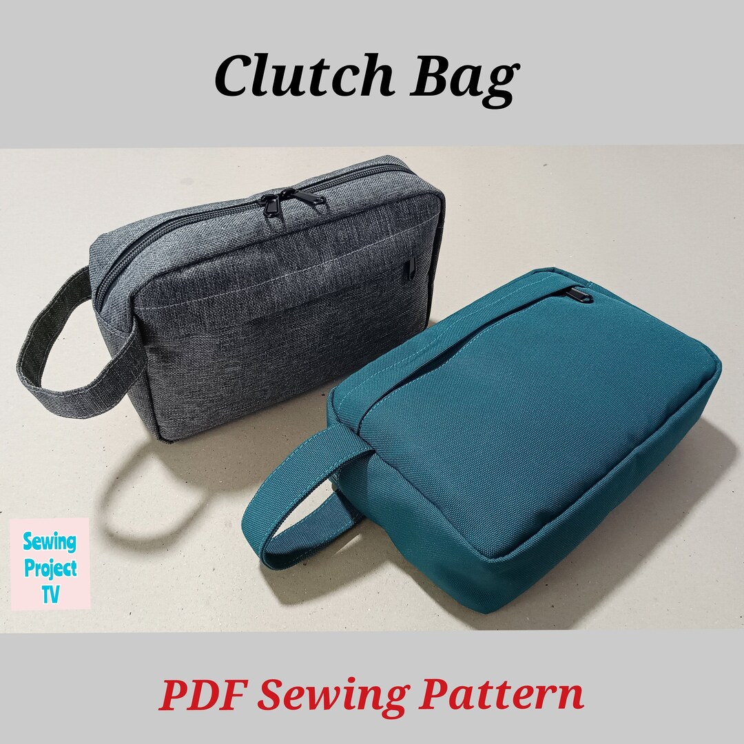 Clutch Bag PDF Sewing Pattern Digital Pattern Instant Download - Etsy
