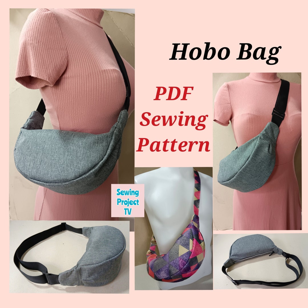 Hobo Bag PDF Sewing Pattern Bag Diy Digital Pattern Instant Download - Etsy