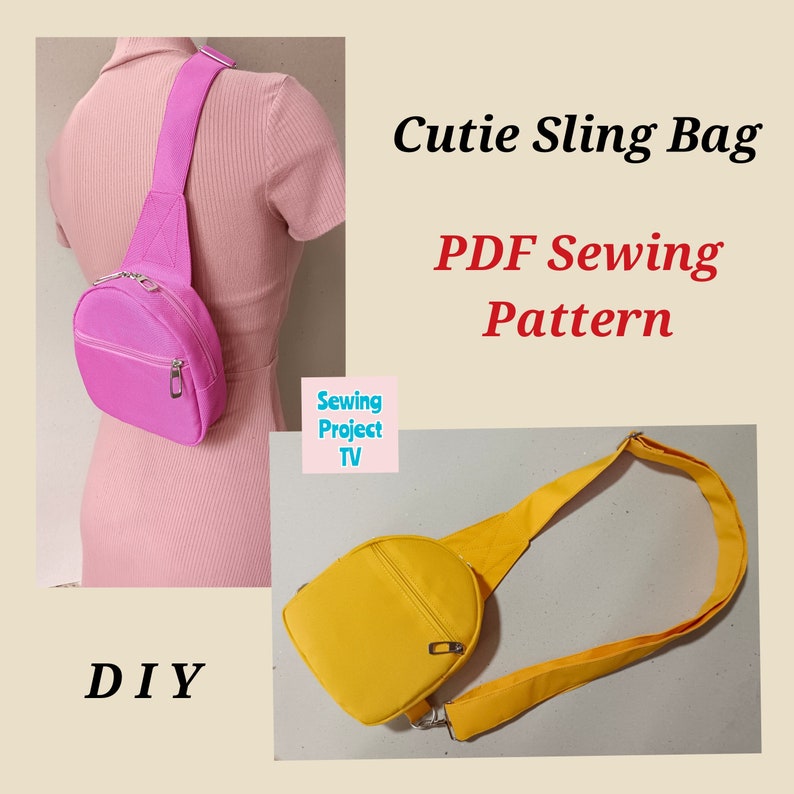 Cutie Sling Bag PDF Sewing Pattern Digital Files Instant Downloads - Etsy