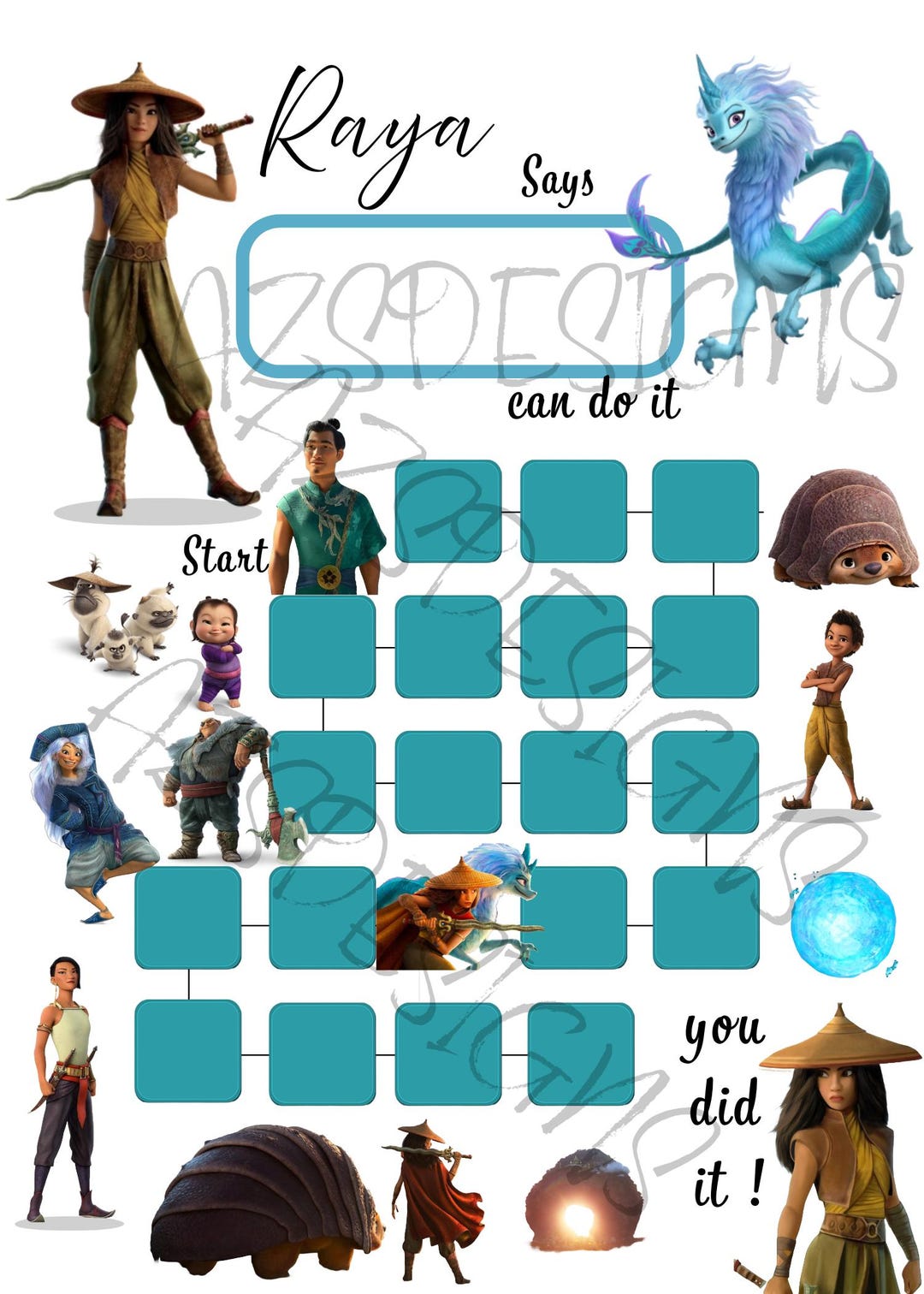 Character Reward Charts - Etsy