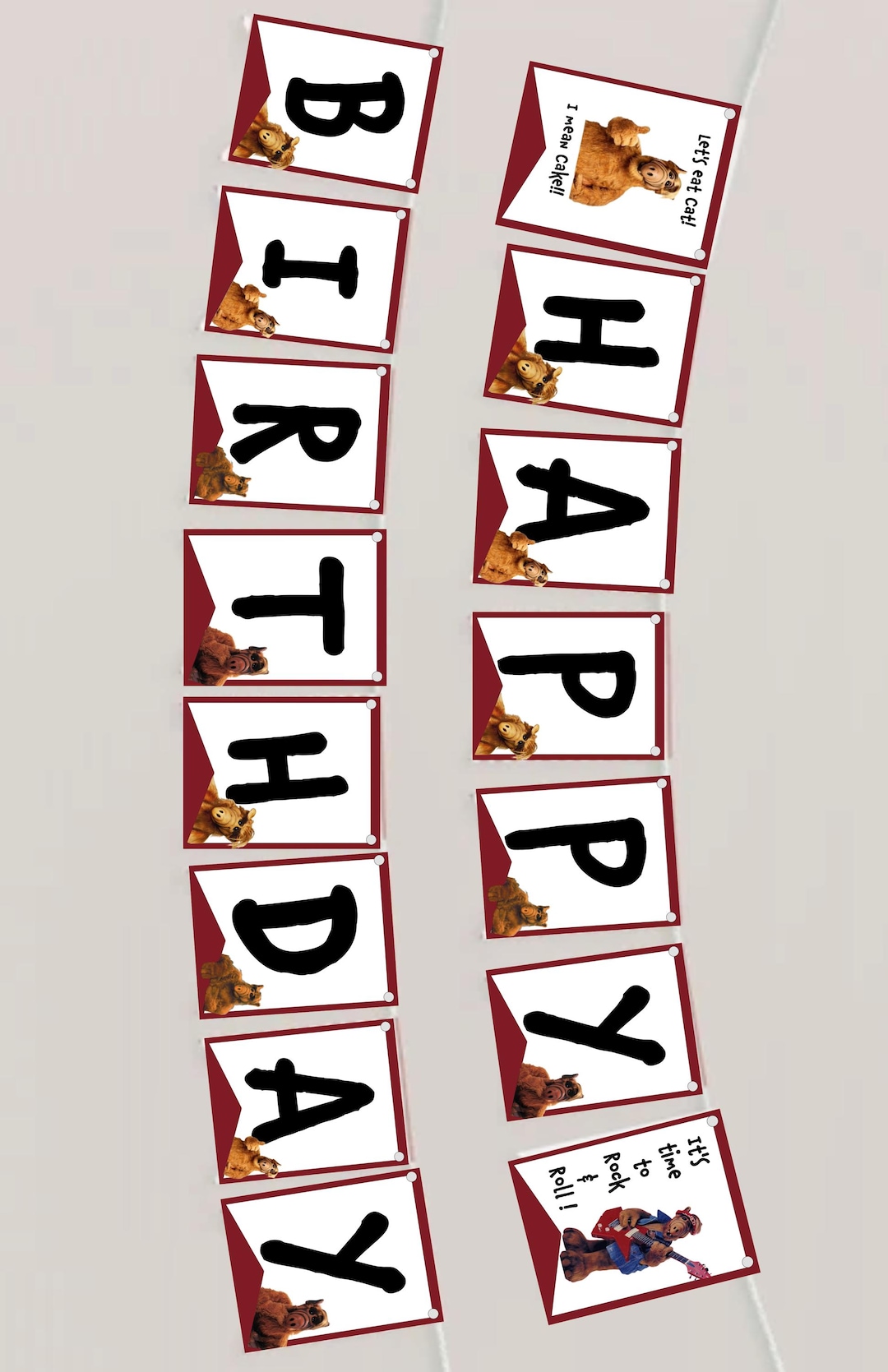 ALF Birthday Banner - Etsy