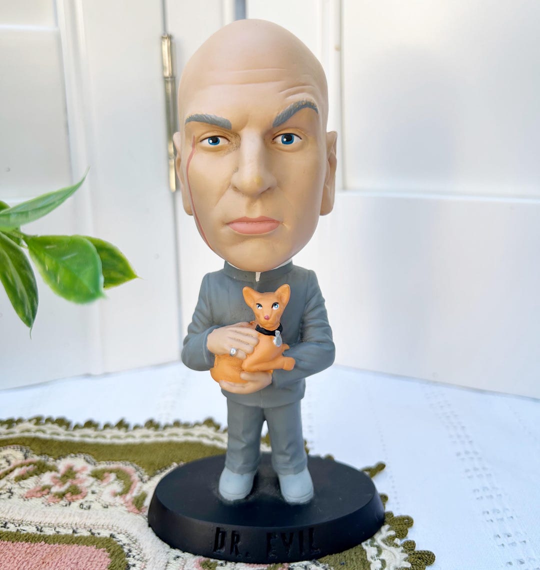 Big Head Dr. Evil Bigglesworth Statue 1999 NLP Inc. 6.5” Austin Powers ...