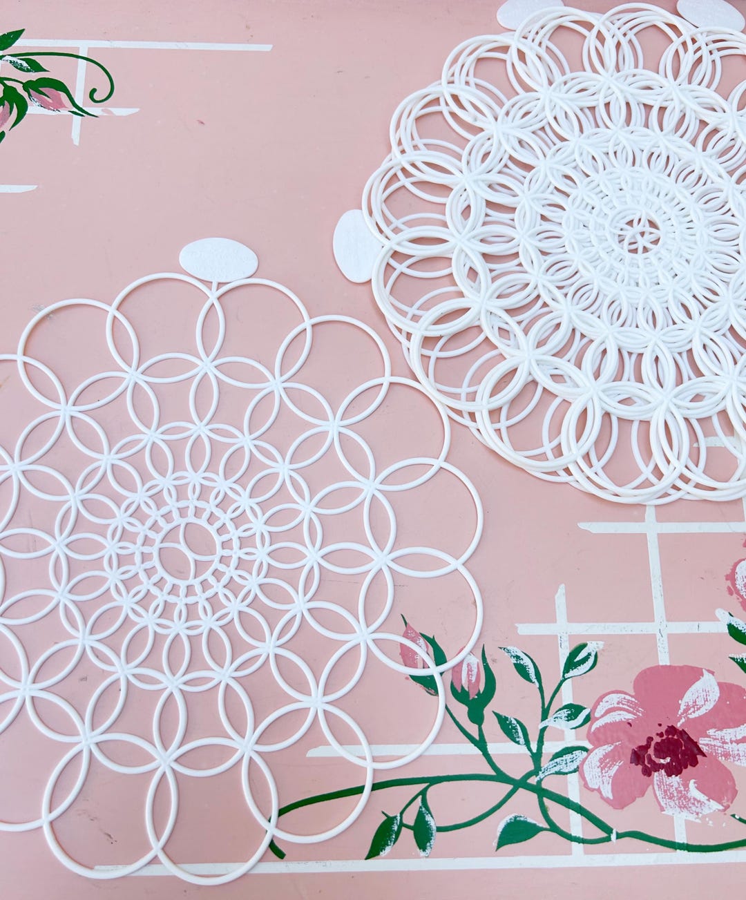 1956 Vintage Tupper White Durable Plastic Doilies 7.75” - Etsy