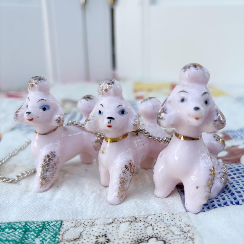 Porcelain Vintage Poodle - Etsy