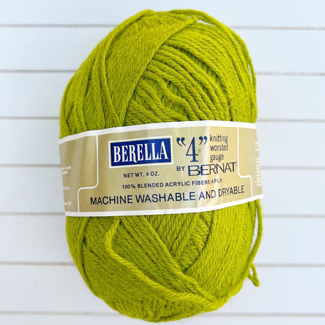 Bernat Berella 4 Oz Knitting Worsted Yarn Springleaf Green NEW 8882 - Etsy