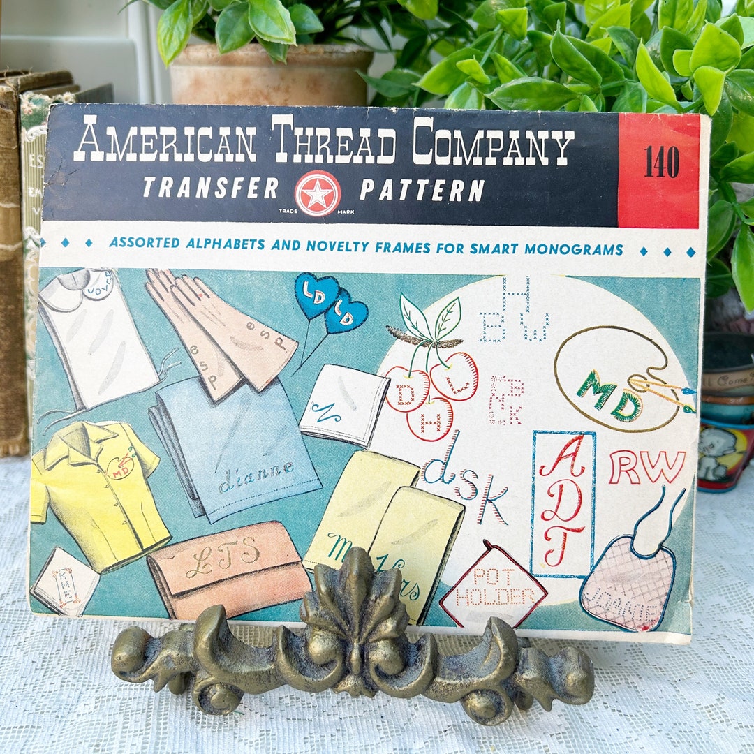 Vintage Embroidery Transfer Patterns Vogart American Thread Company 140 ...