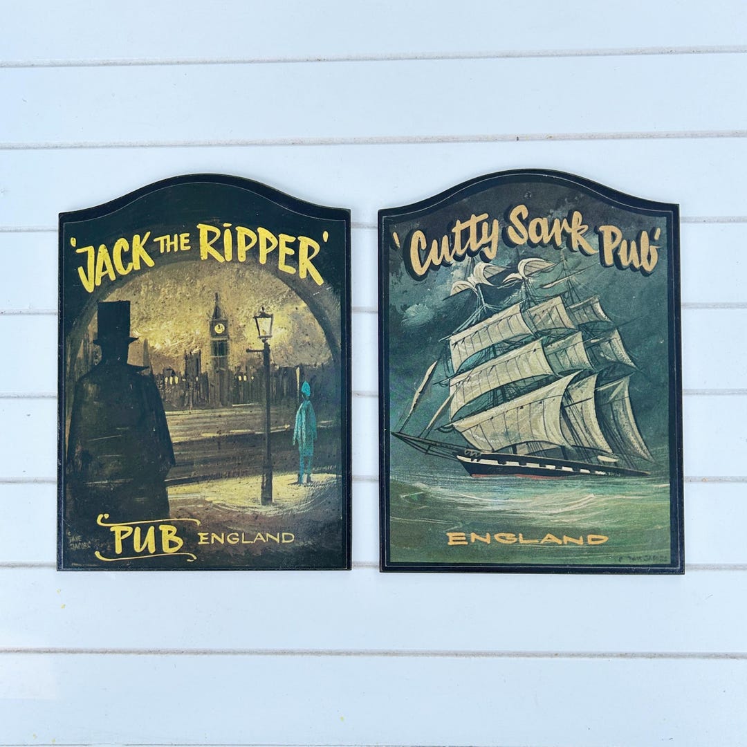 Bar Board Mini Pub Sign the Jack the Ripper London Murderer Victorian ...