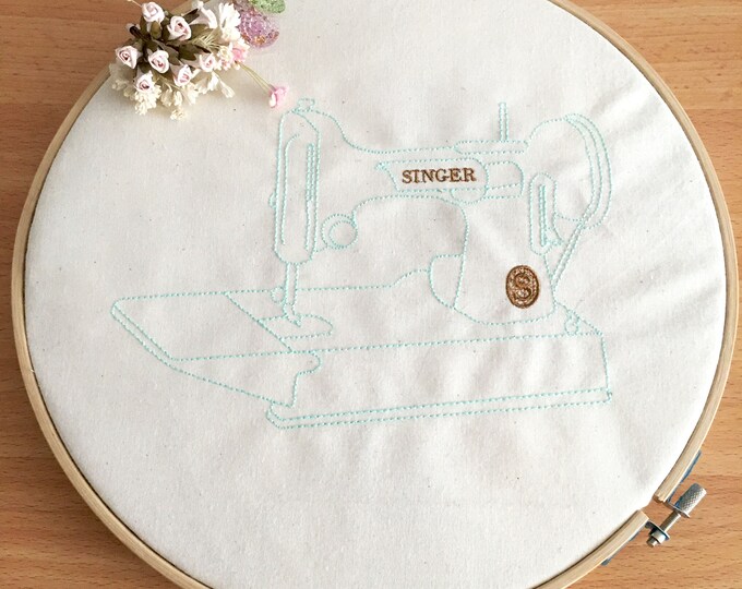 Machine Embroidery Design of Large Singer Featherweight - Etsy