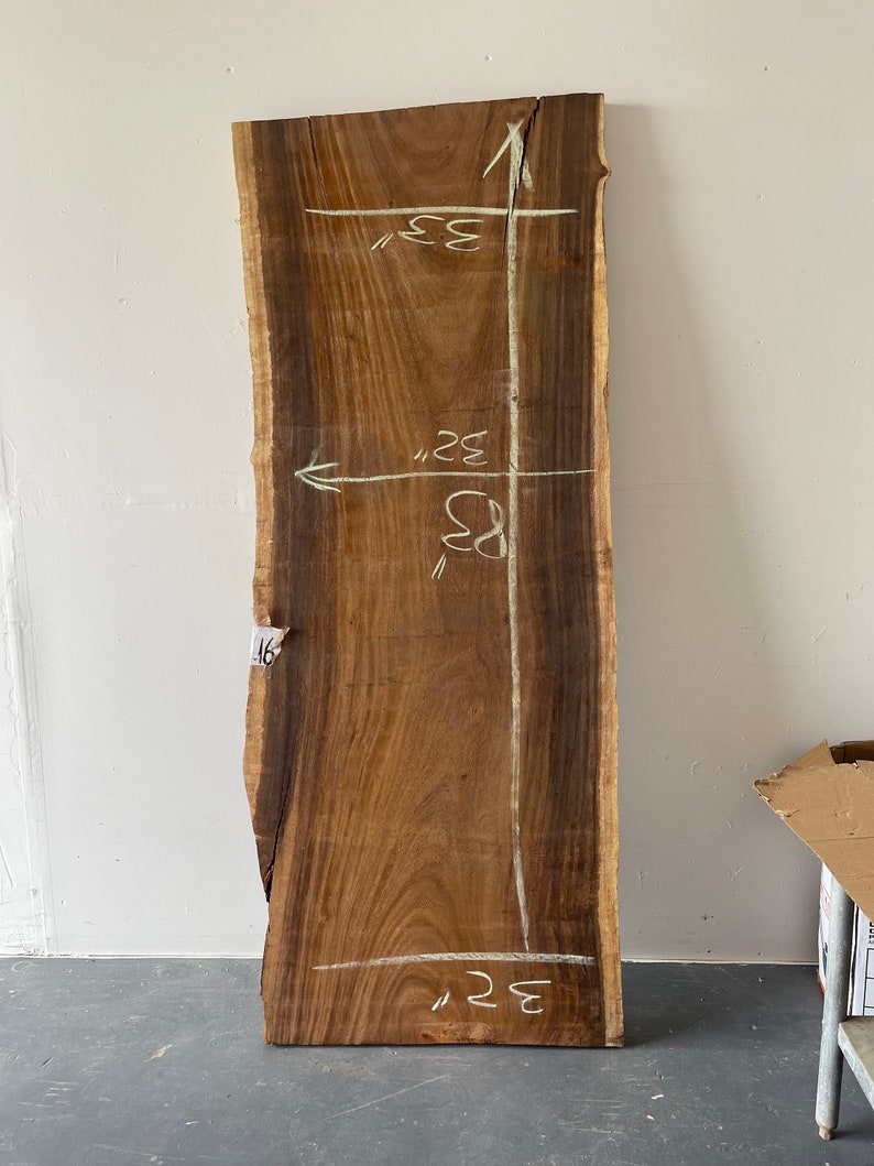 Live Edge Monkey Pod Exotic Solid Hardwood - Etsy