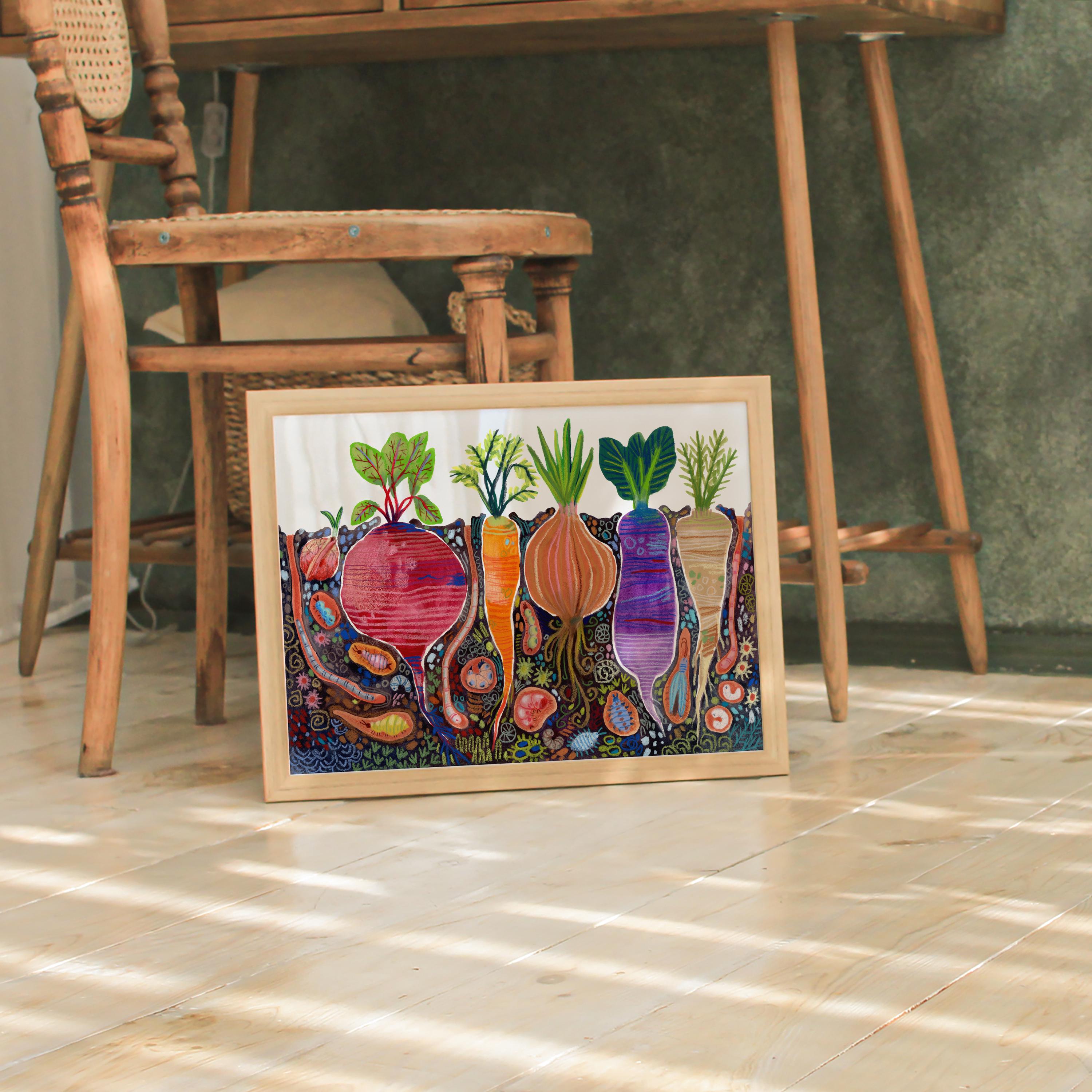 Colorful Root Vegetables Poster: Educational Farm-to-table Nursery ...