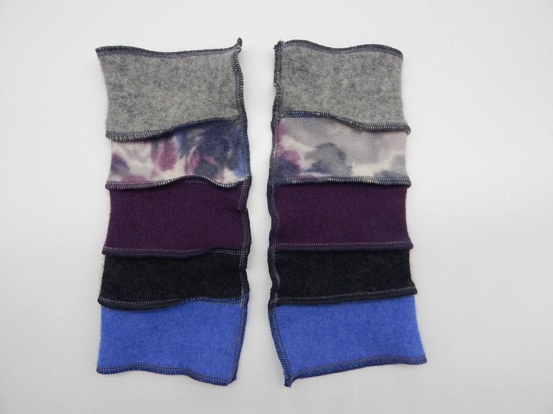 Recycled Cashmere Arm Warmers, Fingerless Mittens, Fingerless Gloves ...