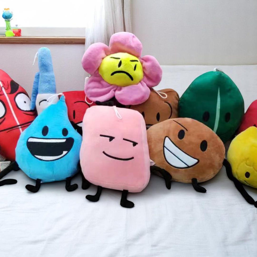Teardrop Plushie – Kawaii Soft Stuffed Toy, Sad Face Plush Pillow, Cute ...