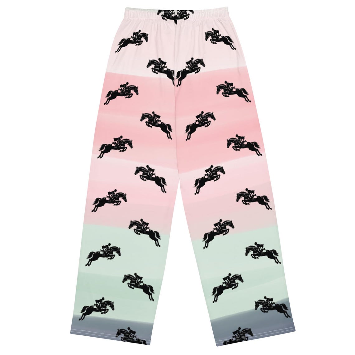 Jumping Horse Pajama Pants, Horse Lover Pjs, Horse Jumper PJ Pants ...