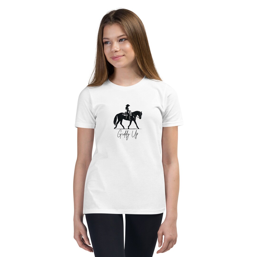 Giddy up Western Horse T-shirt, Horseback Riding Shirt, Equestrian ...