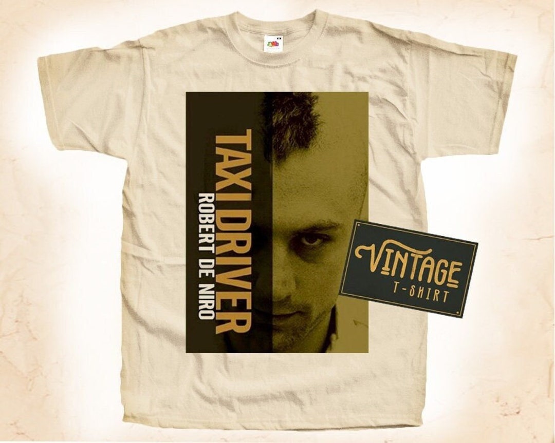Taxi Driver V1 Tshirt Vintage Natural Color Men's Tshirt DTG Digital ...