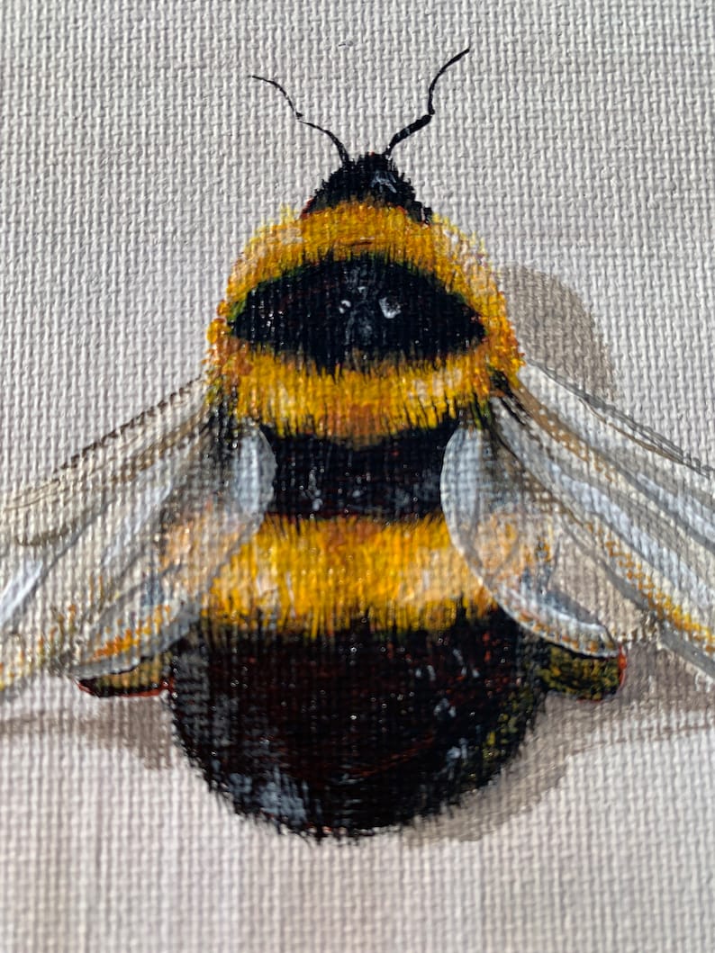 Bumble Bee Original Painting - Etsy