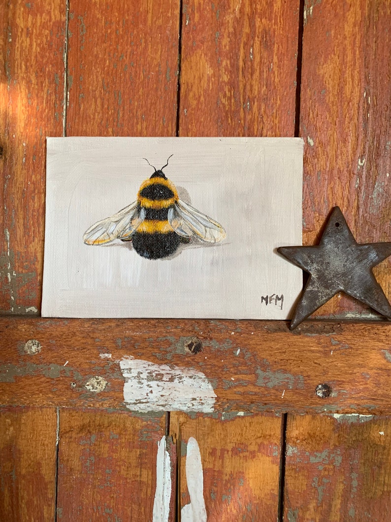 Bumble Bee Original Painting - Etsy
