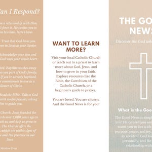 Catholic Good News Pamphlet | Printable | Evangelization | Christian ...