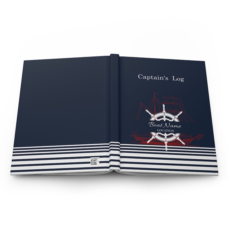 Custom Boat Captain's Log Book, Boat Owner Journal, Nautical Gift for ...