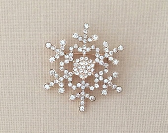 Snowflake brooch | Etsy