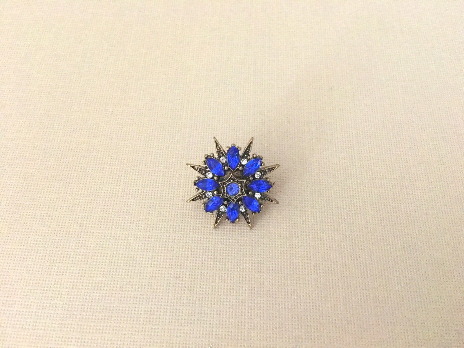 Royal Blue Starburst Lapel Pin or Tie Tack