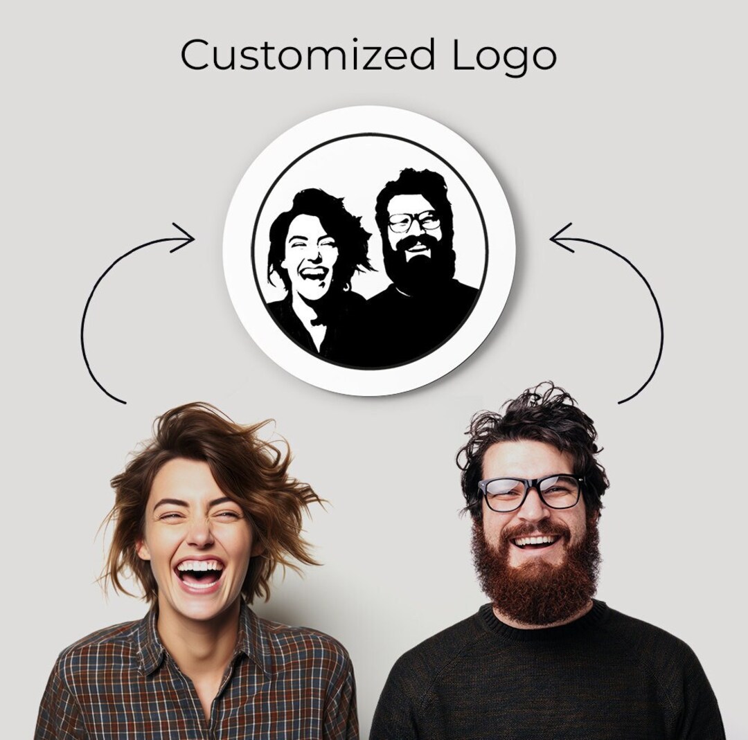 Logo Personalized, Logo Custom, Logo Individual, Logo Wedding, Face ...