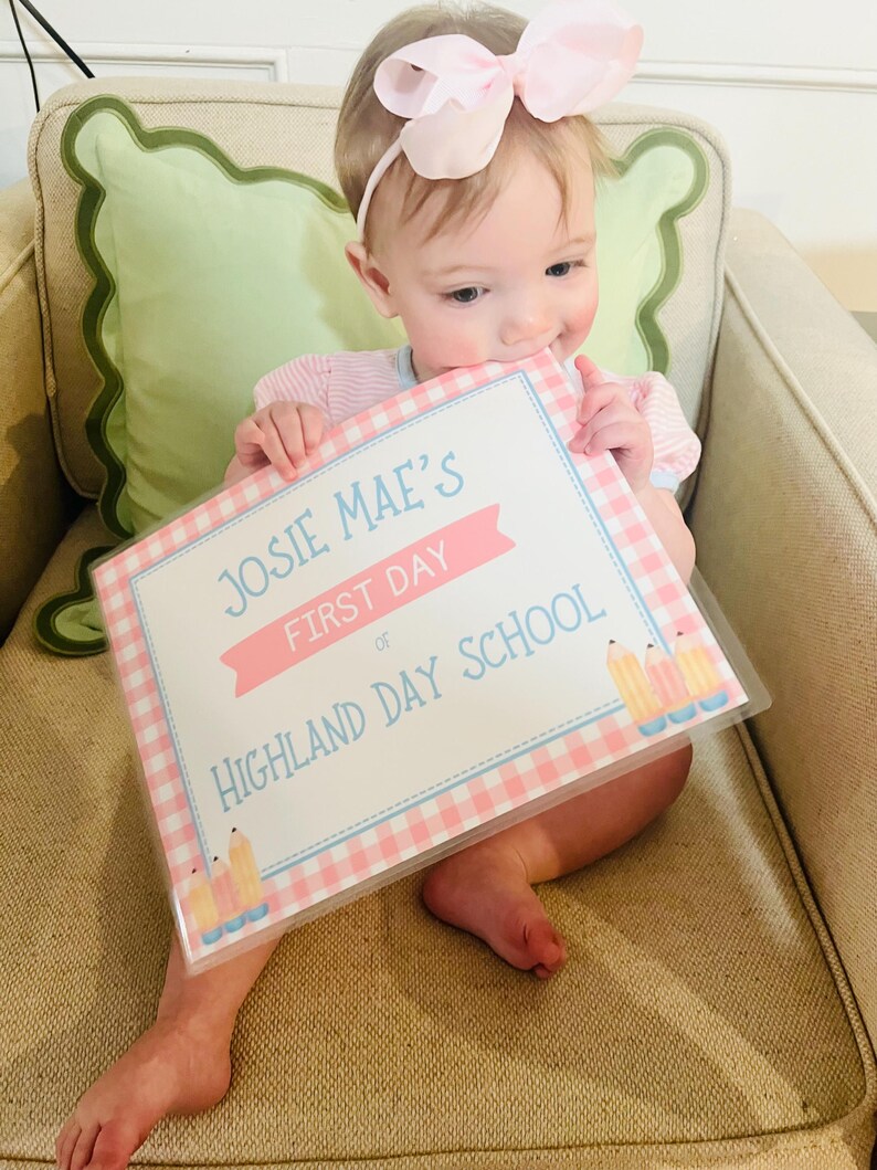 Back-to-school Signs | First & Last Day | Digital Download | Custom ...