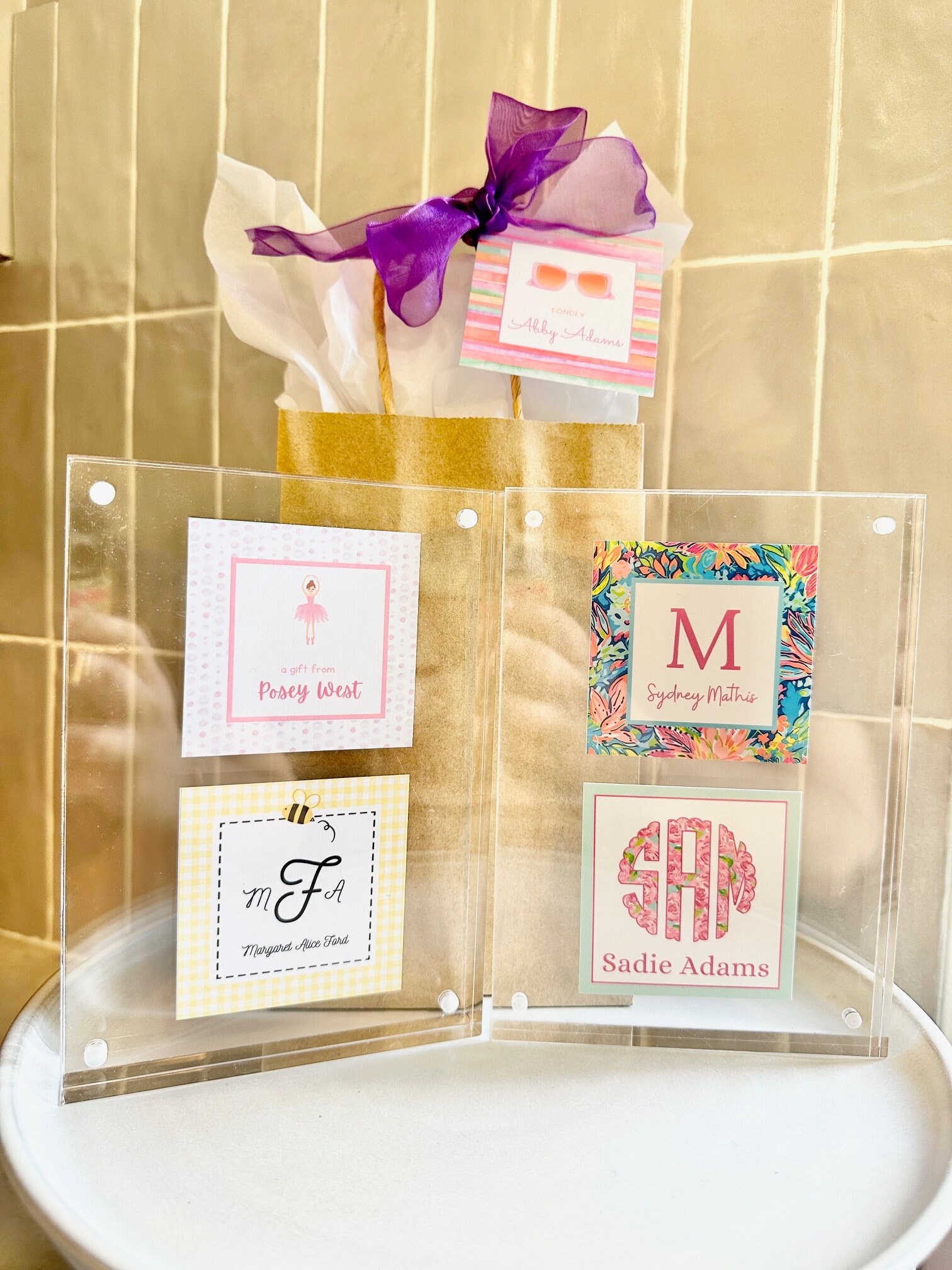 Preppy Tropical Gift Tag | Stickers | Digital Download Options ...