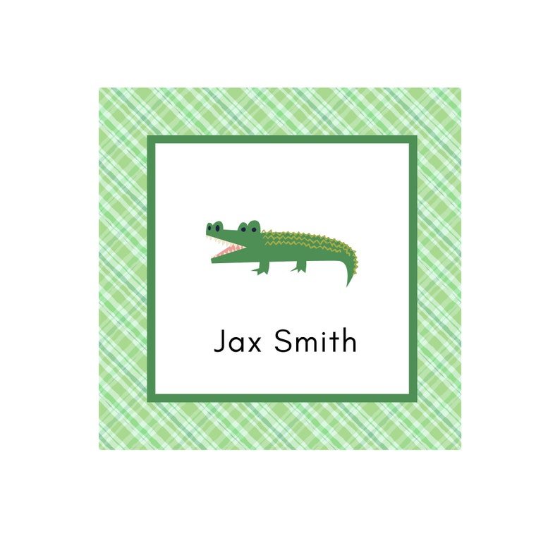 Alligator Gift Tag | Stickers | Digital Download Options ...