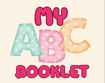 ABC Letters Tracing Booklet - Etsy