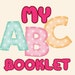 My ABC Tracing Letters Booklet Kindergarten - Etsy