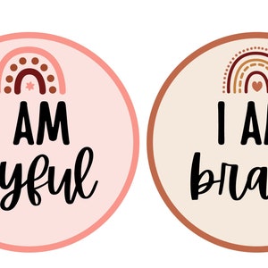 14 Classroom Boho Affirmation Decor - Etsy