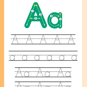 My ABC Tracing Letters Booklet Kindergarten - Etsy