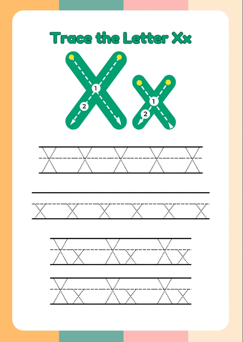 My ABC Tracing Letters Booklet- Kindergarten - Etsy