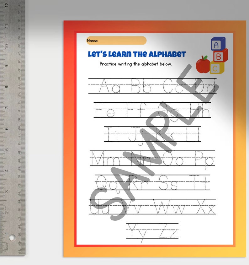 Alphabet Writing Practice Worksheet for Kids - Fun & Educational ...
