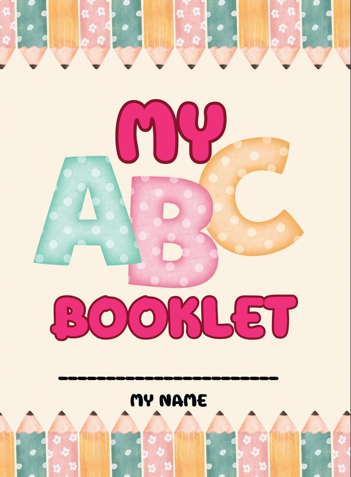 My ABC Tracing Letters Booklet- Kindergarten - Etsy
